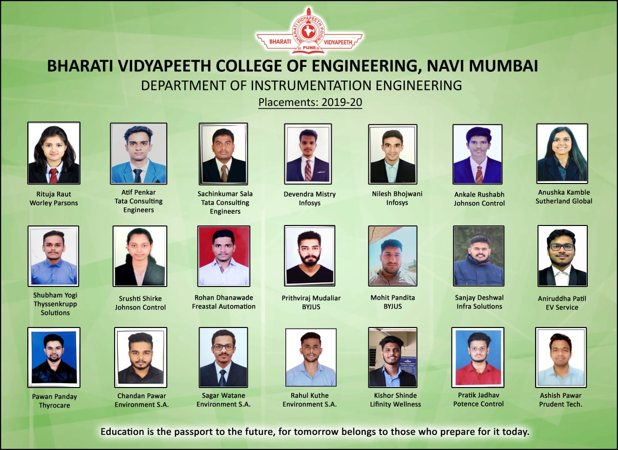 Placement – Bharati Vidyapeeth College of Engineering, Navi Mumbai ...